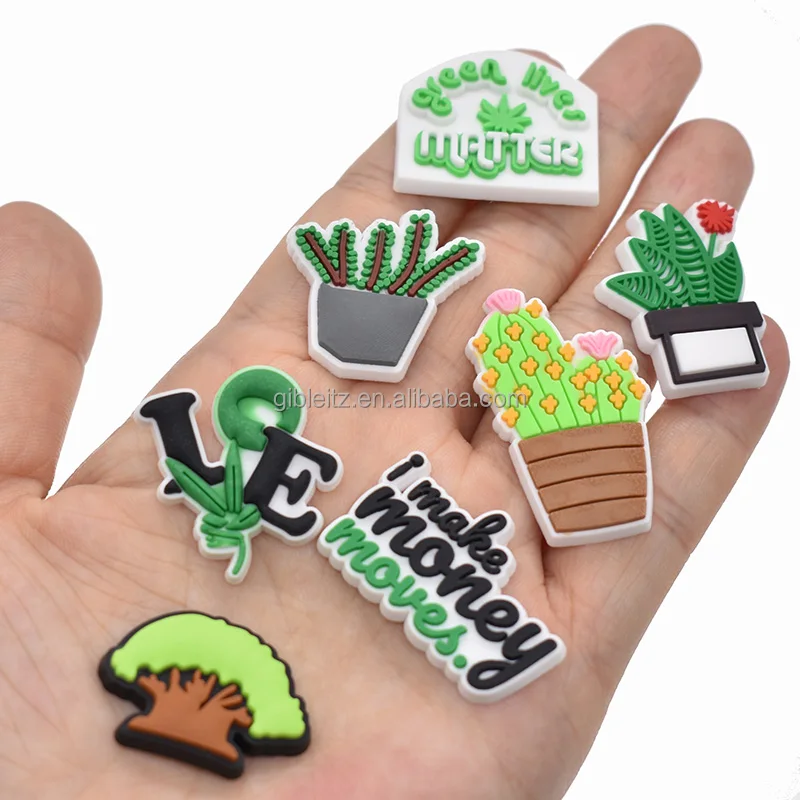 Wholesale Factory Weed Croc Charms Character 420 Leaf Weed Inspired ...