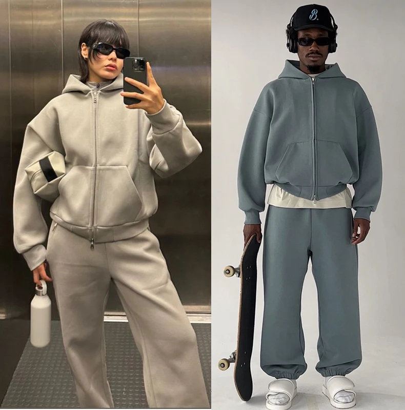 Custom Heavyweight Zip-Up Cropped Hoodie for Men - 100% Cotton, Drop ...