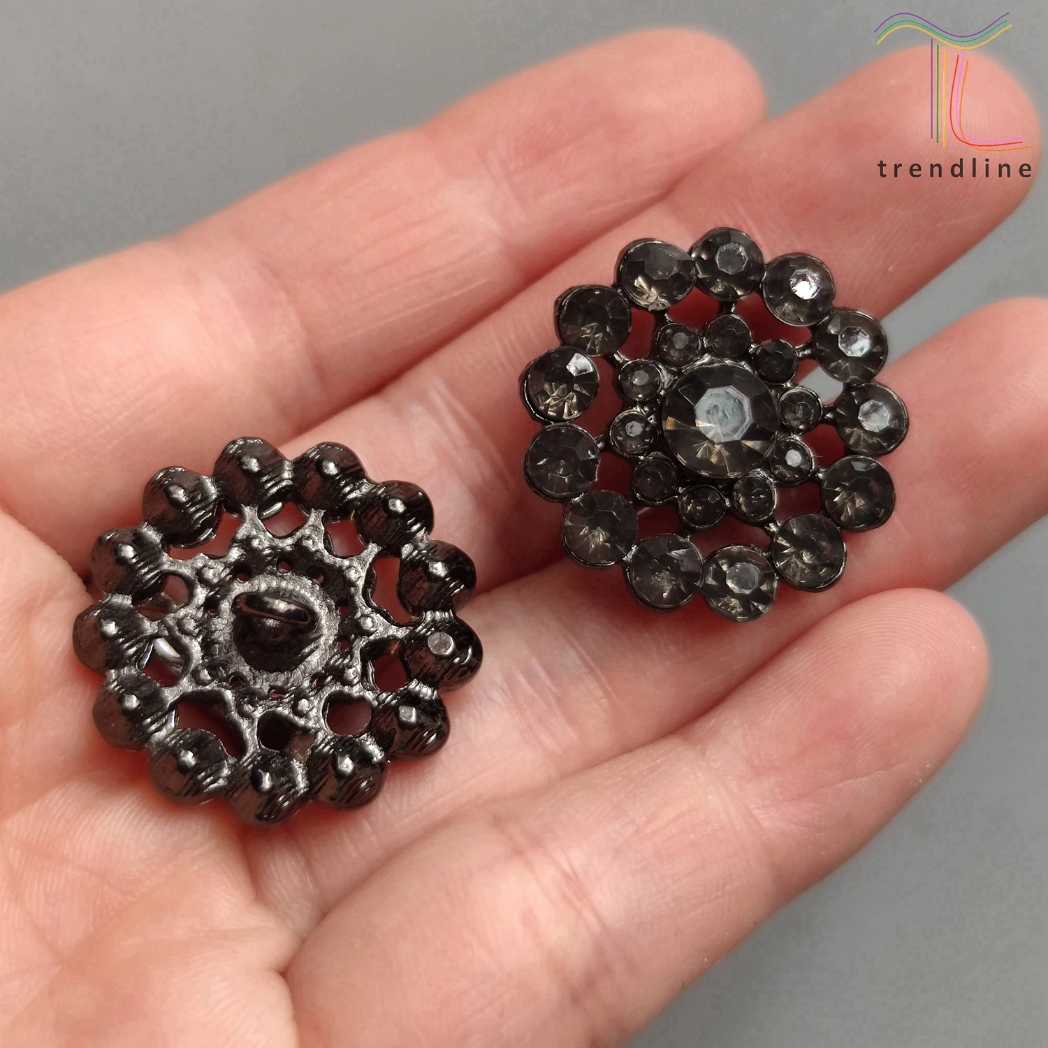 Stock Or Custom Shiny Sparkling Rhinestone Shank Buttons - Buy ...