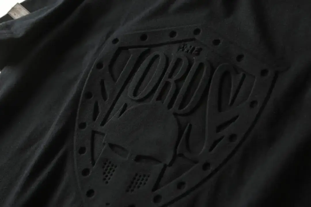 Embossing T Shirt - Men's Heavyweight 100% Cotton T-shirt