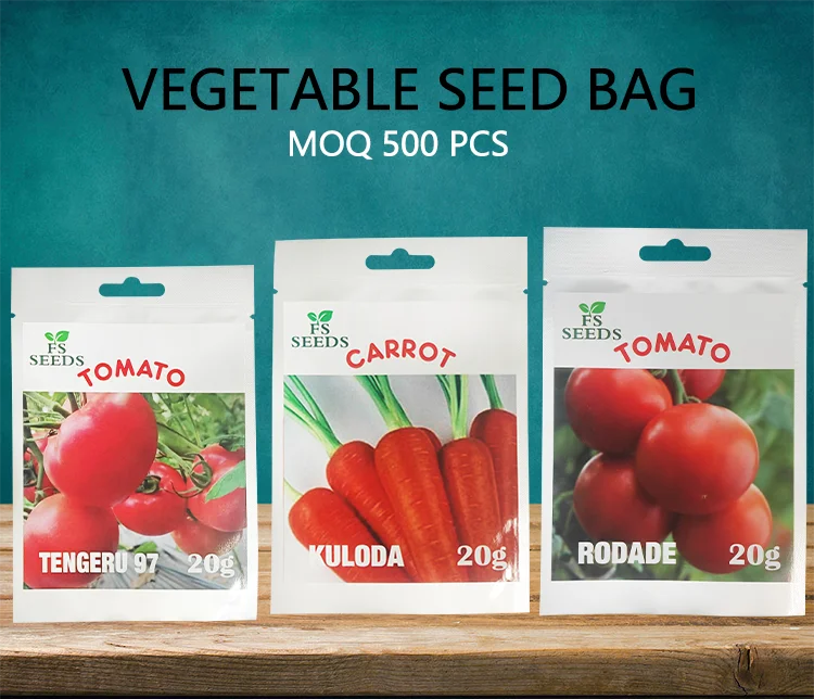 Aluminum Foil Heat Seal Seed Packaging Bags for Flowers