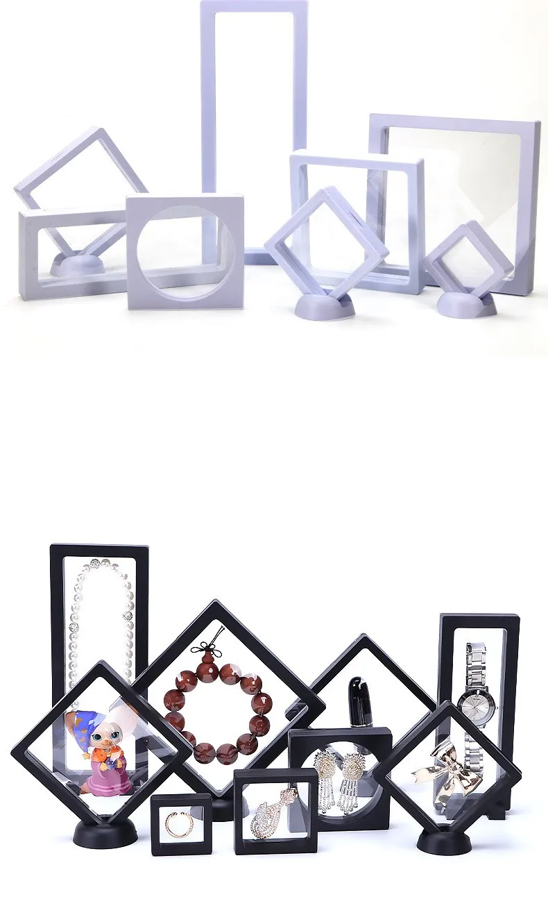 Floating Display Case,3d Display Stand Holder For Jewelry,Watch Clear ...