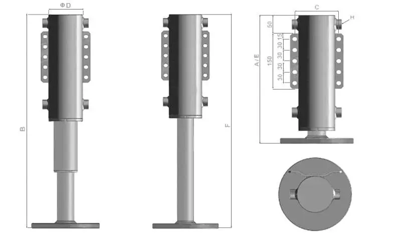 Motorhome Caravan Hydraulic Cylinder Legs with Auto Level