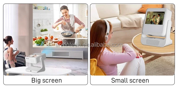 Anxin A2 Pro Projector Dual Screen Touch Control Auto Focus 4K Home ...