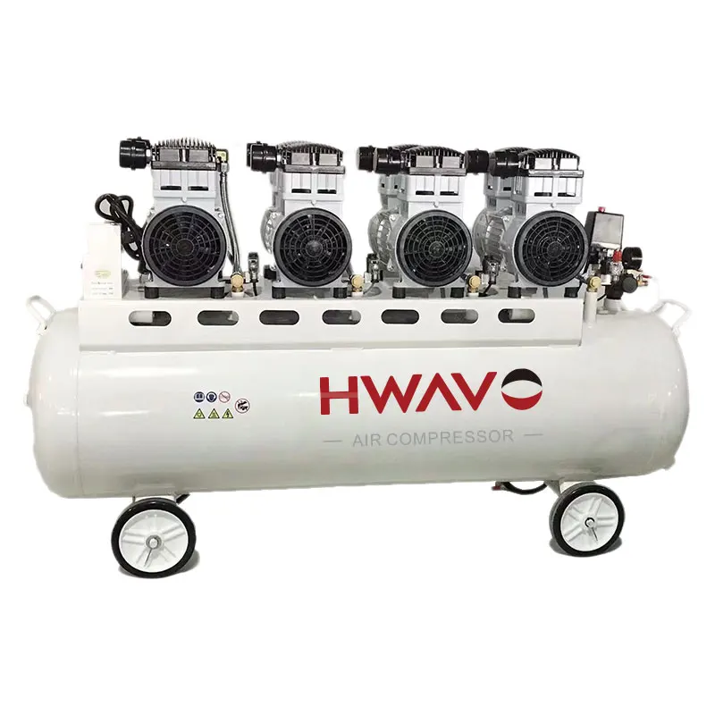 Good Price 4400w/6hp 200l Oil Free Air Compressor Portable Silent Oil ...