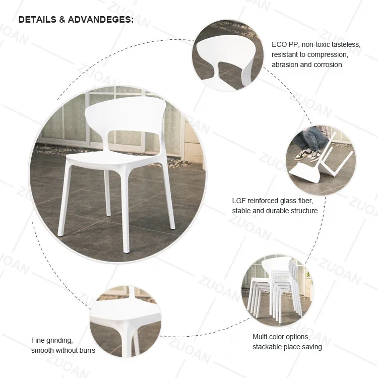[zuoan Impressive]colorful Plastic Stackable Chair Leisure Coffee Shop ...