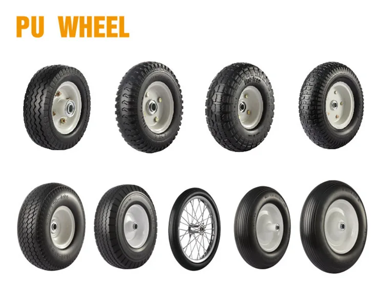 Heavy-Duty Wheels/Tires, Colored Flat Free Utility Tire Wheel for ...