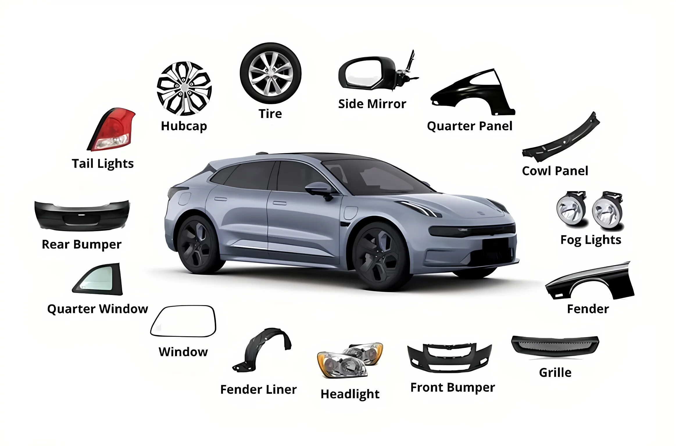 ID3 LED Auto Headlight Assembly, New Energy Auto Parts, ID3 Auto Parts ...
