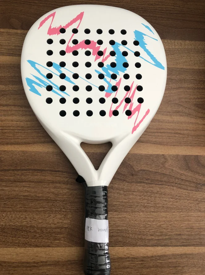Professional Customized 100% Carbon Fiber Padel Racket Eva Core Beach ...