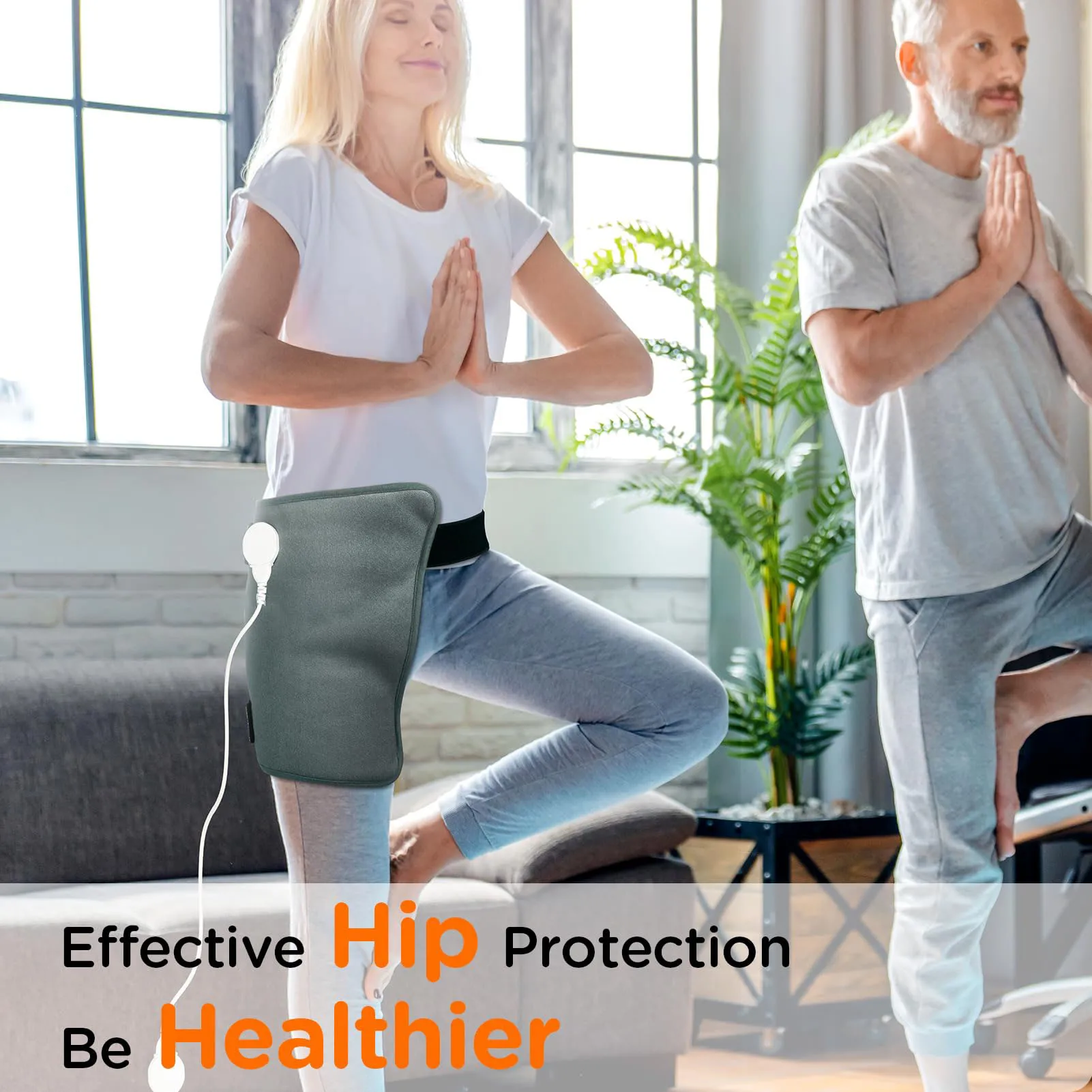 Hip Support Brace with Heating Pad for Sciatica Pain Relief