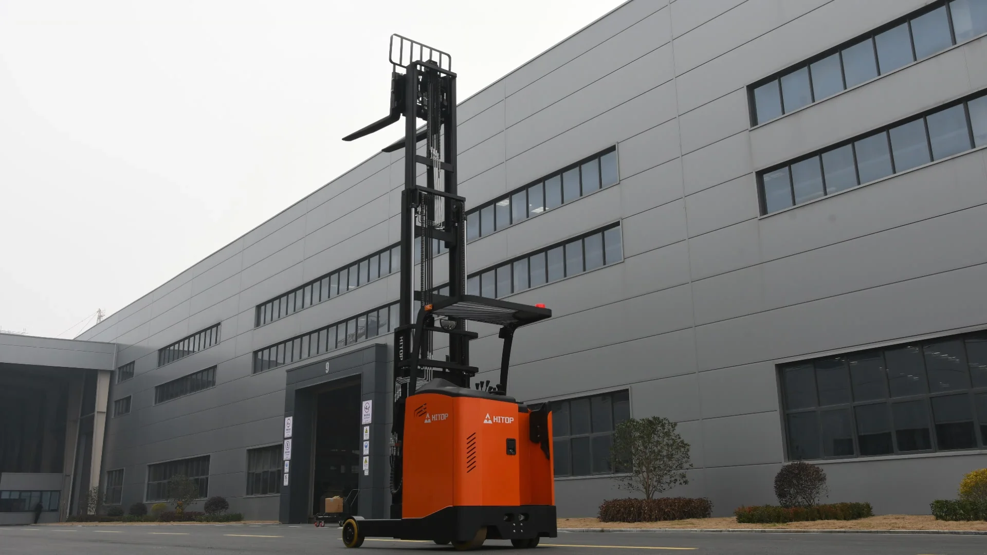 Hitop Battery Reach Forklift Stand-up Seated Warehouse Electric Stacker ...