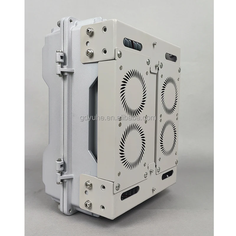 Weatherproof Aluminum Project Box Fan Cooling Electronic Enclosure Case ...
