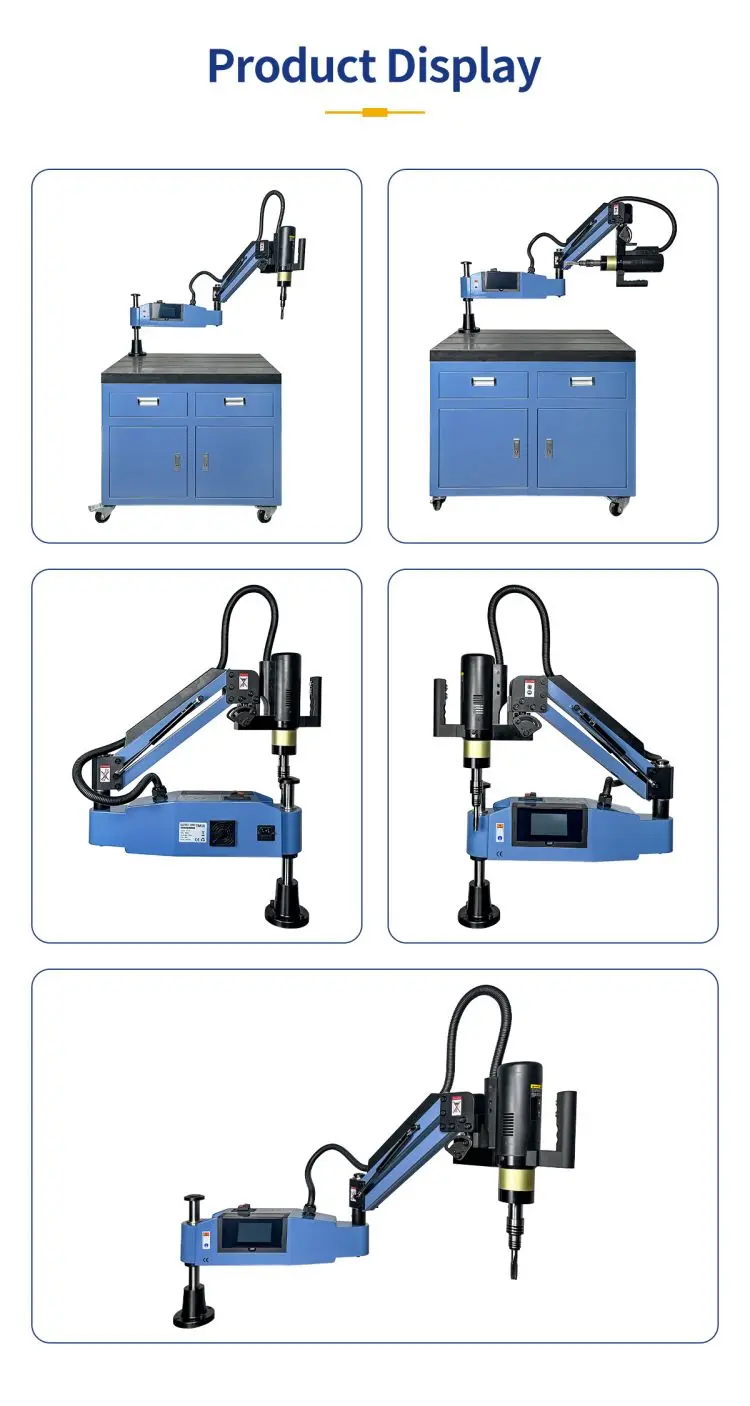 Automatic Servo Tapper Touch Screen Flexible Arm Drilling Threading ...