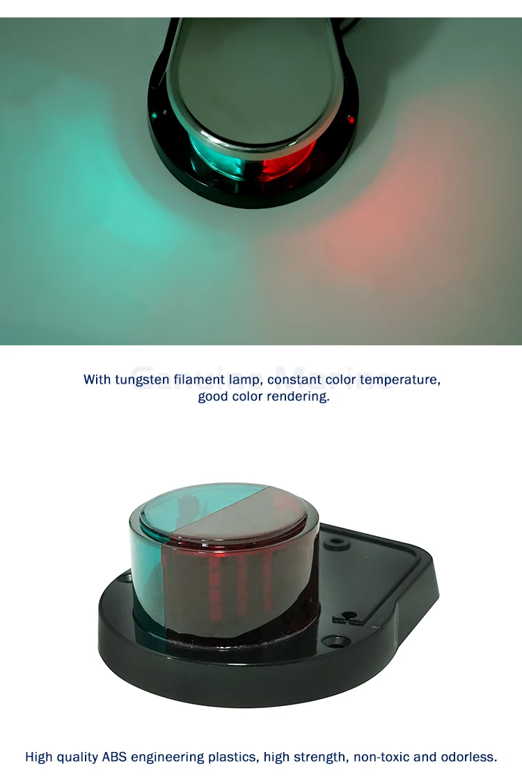 Genuine Marine Bi-Color Bow Light LED Navigation Light 12VDC Marine ...