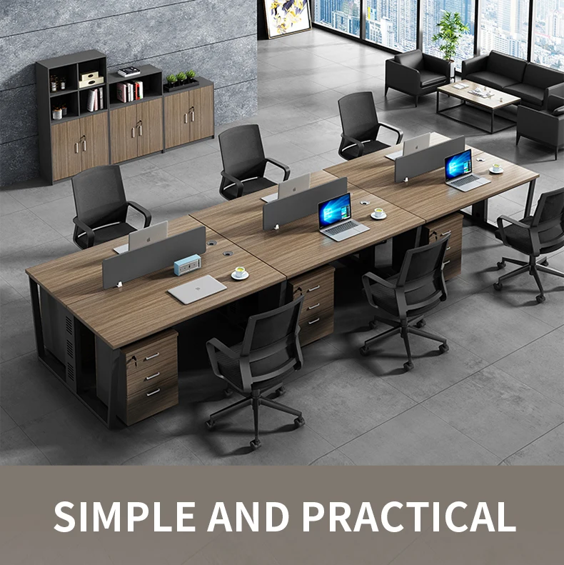 Zitai Desk Modern Office Cubicle Work Station Desk Steel Metal Leg 2 4 ...