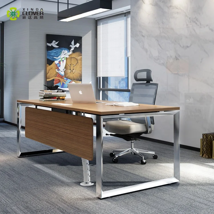 Simple Office Table Mahogany Executive Desk Modern Office Furniture ...