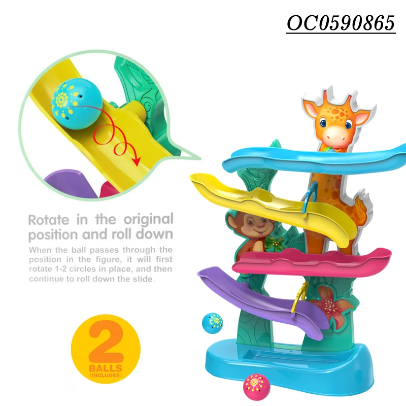 Supply Indoor educational track toy slot roll a ball toy education ...