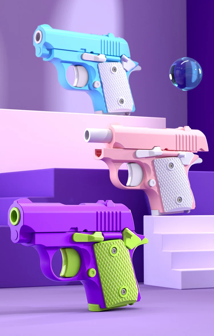 Wholesale Colourful 3D Printed Fidget Toy Gun Parts