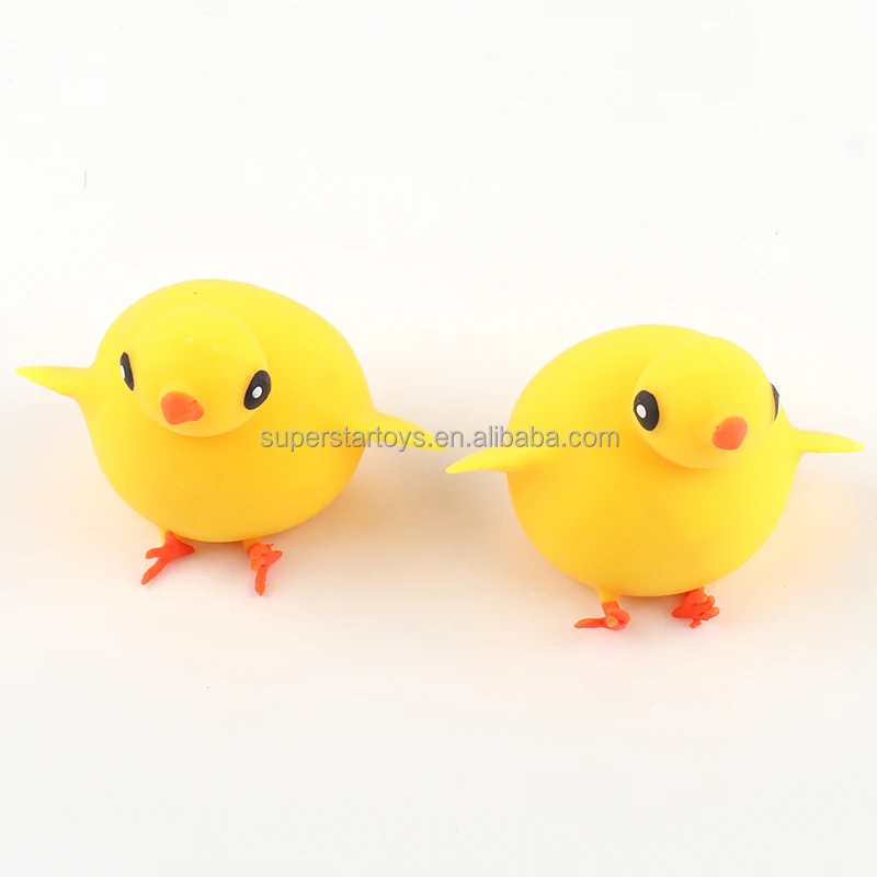 Squeeze Cute Chicken Toy Sand Filled Stretchy Sensory Yellow Chicken ...