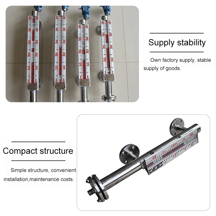 Magnetic Liquid Level Gauge Indicator Float Level Sensors Indicator ...