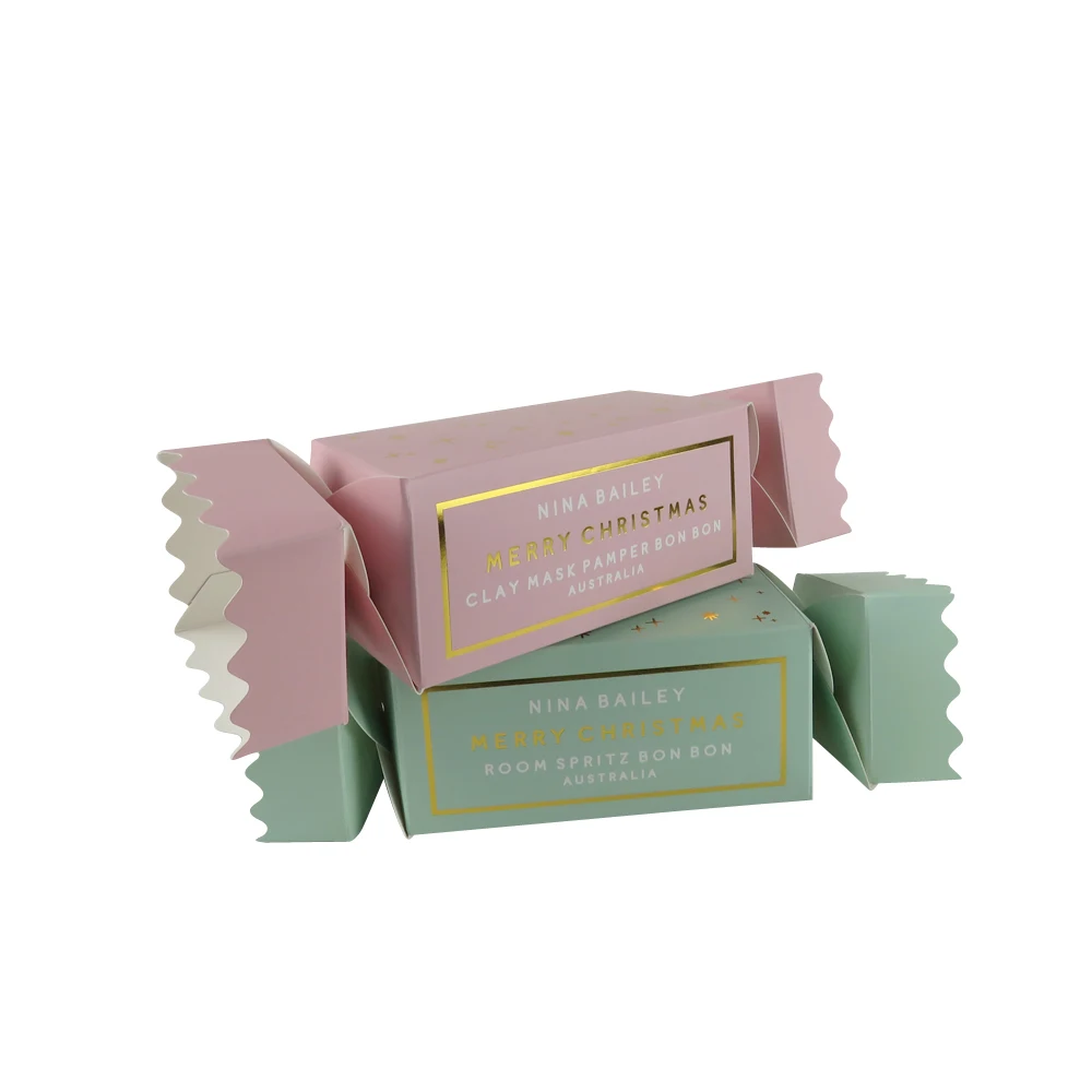 Cardboard Christmas Cracker Box - Custom DIY Wedding Gift