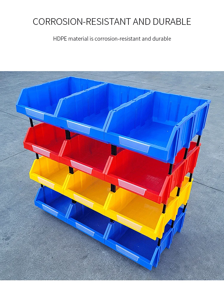 Warehouse Plastic Industrial Hardware Small Parts Screw Storage Bin Box ...