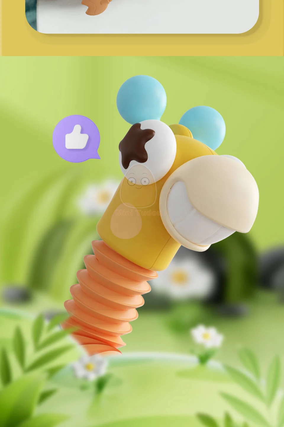 Infants Toddlers Giraffe Montessori Fine Motor Skills Pull String ...