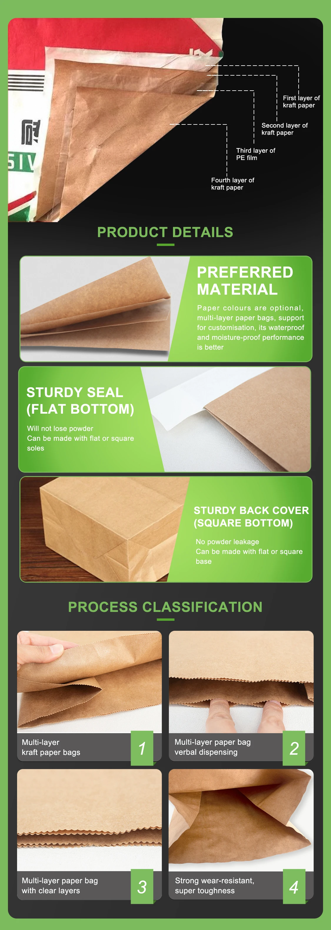 Custom Biodegradable Brown Paper Bags Leaf Lawn Garden Brown Multi ...