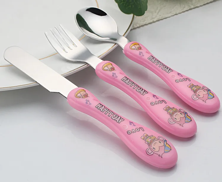 Stainless Steel Cutlery Set for Kids - Lovely Cartoons