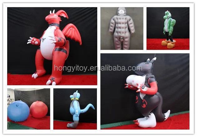 Custom Inflatable Black Diaper Wearable Inflatables with SPH for Fun