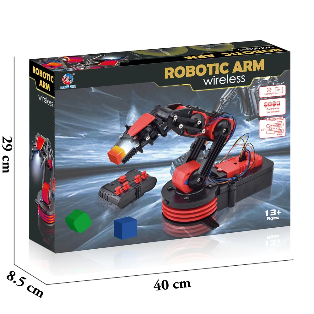 Diy Assemble Steam Kit Wireless Robotic Arm 2.4g Remote Control Robot ...