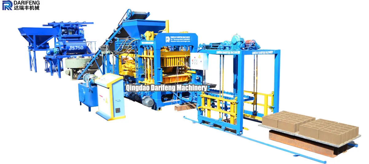 Qt8-15 Machines Briques Concrete Curb Machine Mold Automatic Concrete ...