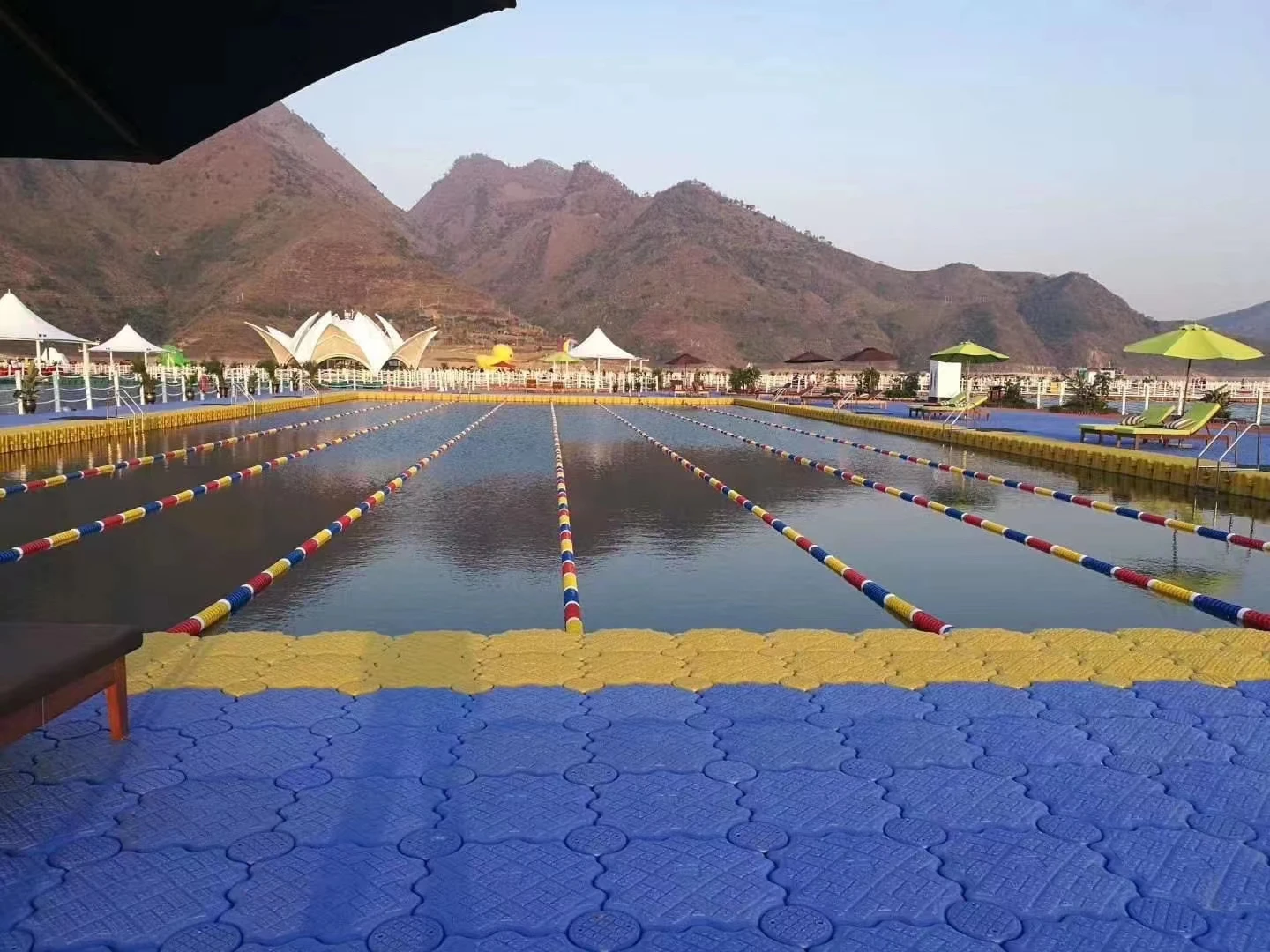 Pontoon System Modular Floating Swimming Pool Float Dock - Buy Floating ...