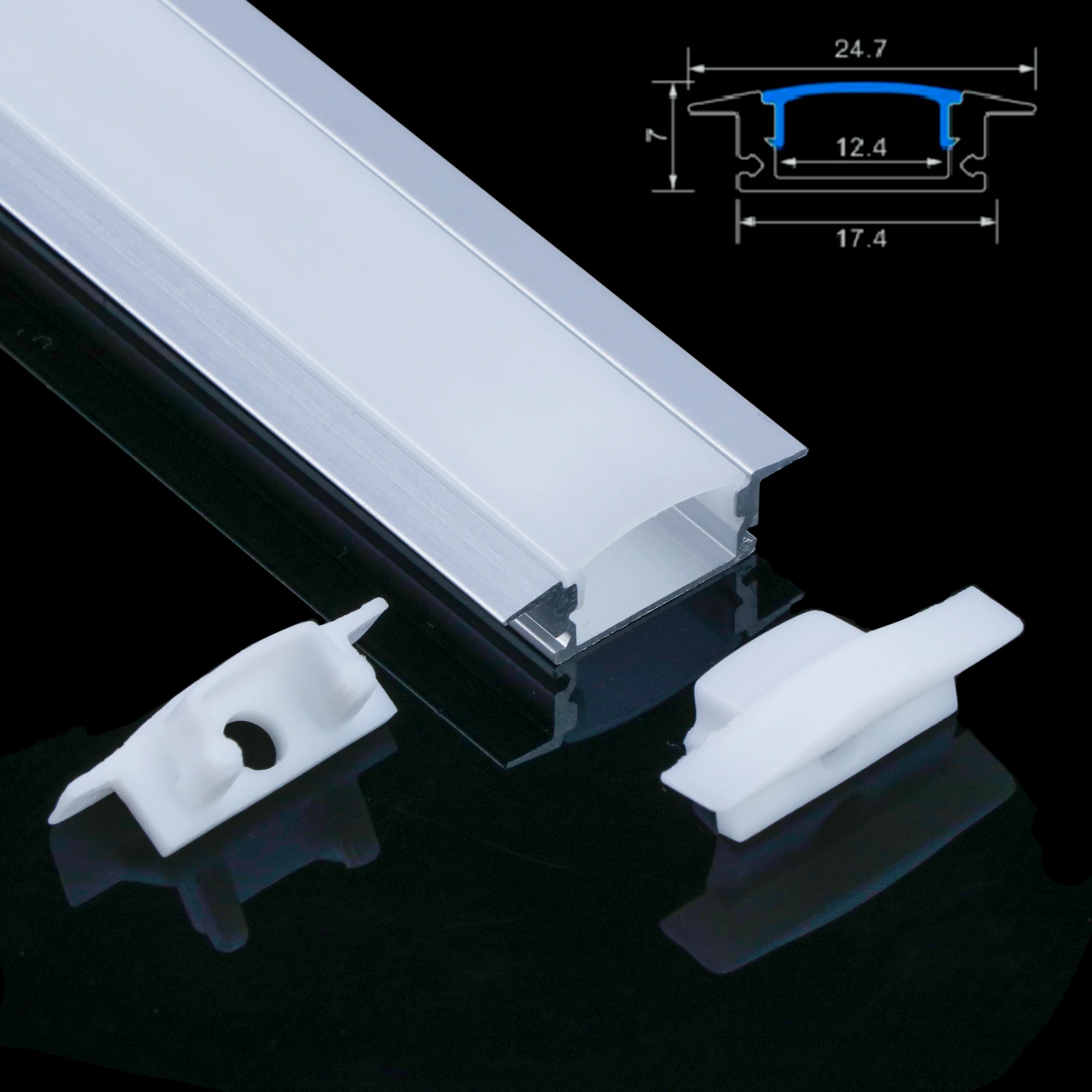 Led Strip Profile Channel Light Diffuser Corner Extrusion Channel Led ...