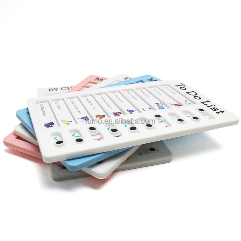 Detachable Chores Plastic Board With Slider Custom To Do Checklist ...