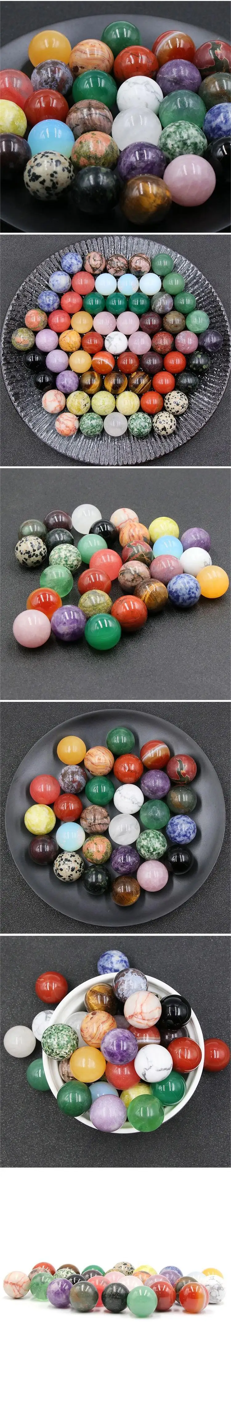 20mm Non Porous Ball Hand Polishing Multi Type Natural Stone Healing ...