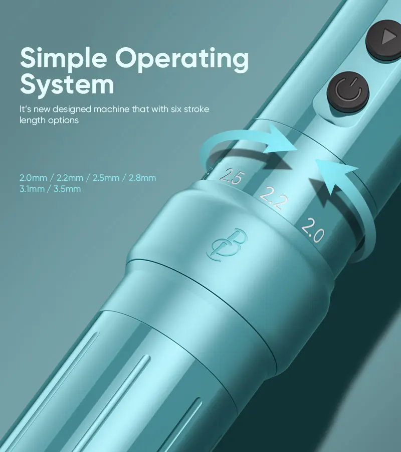 Biomaser U1 Exclusive Patent New Rechargeable Wireless Eyebrow Tattoo Adjustable Stroke ...