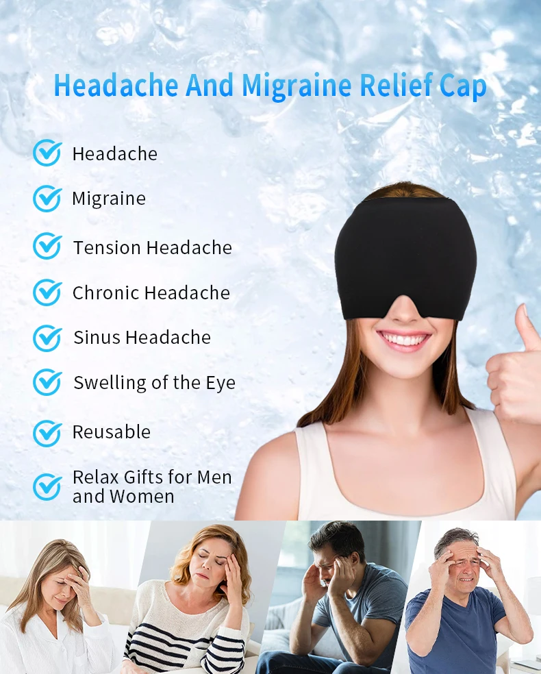The Iced Band Headache & Migraine Relief Cap - Cooling Gel Hat