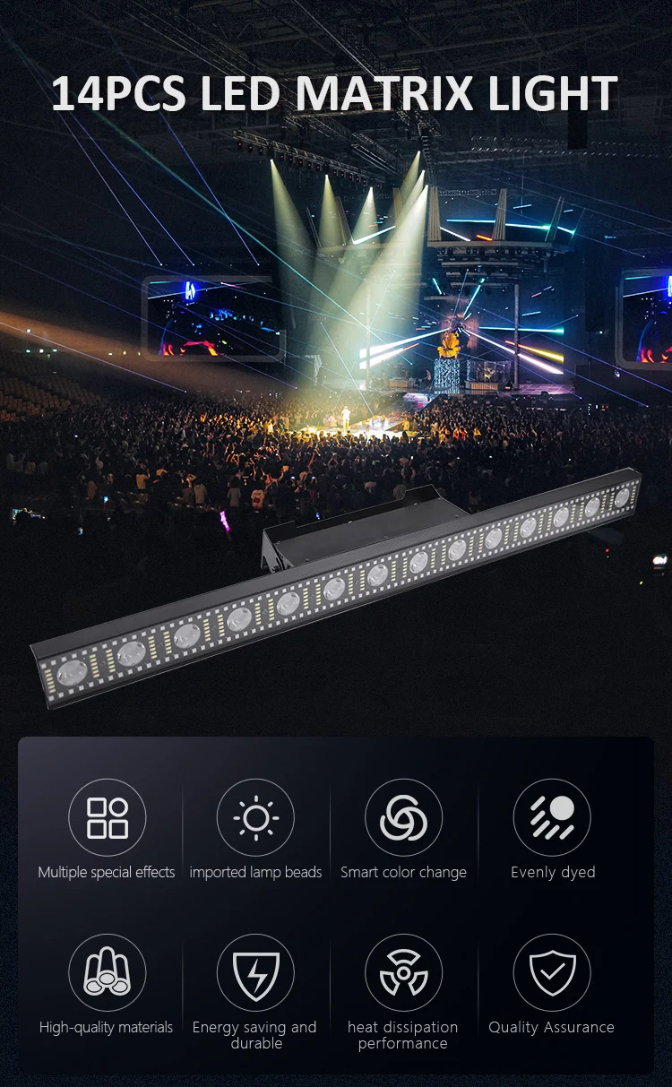 Professional Dj Bar 14x3w Warm White/ Rgb Led Pixel Beam Bar Light 3 In ...