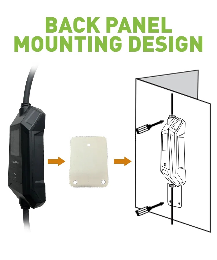 Adjustable Current 16a 32a Level 2 Portable Ev Charger Station Type 2 ...