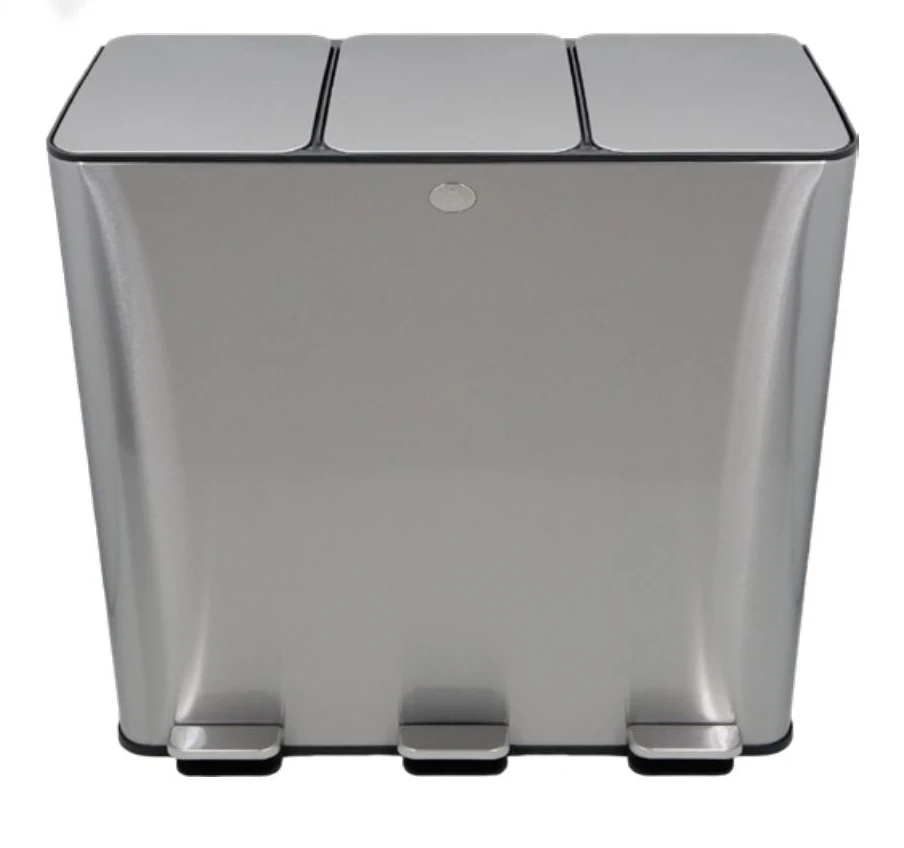 KSY 90L Rectangular Home Food Waste Recycling Pedal Bin