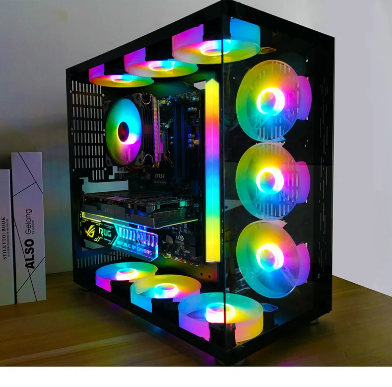 COOLMOON AR300 Computer Gaming Argb Led Strip Pc 5V ARGB Sync Argb ...