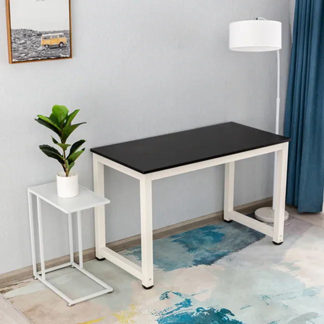 Study Office Computer Desk Metal Frame Study Desk Save Space Home ...