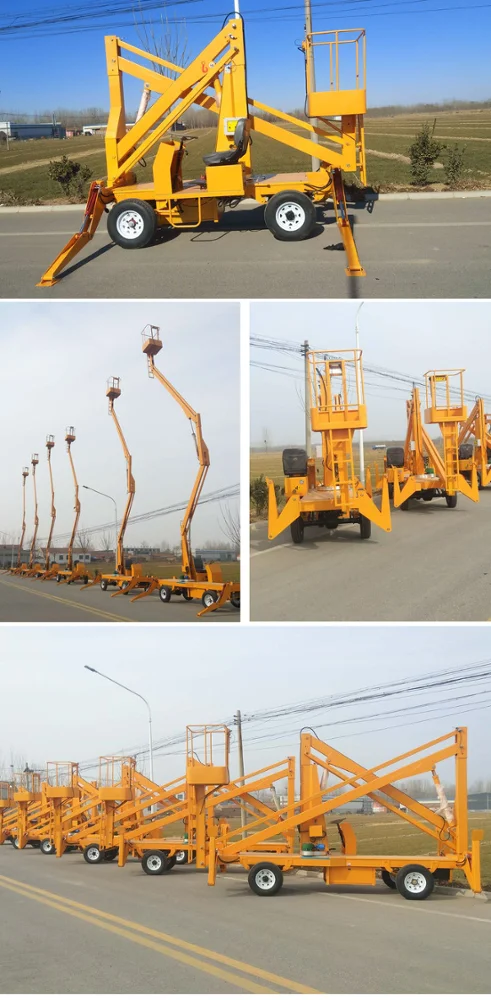 Spider Crawler Truck Cherry Picker Trailer Diesel Lifts Mounted 10m ...