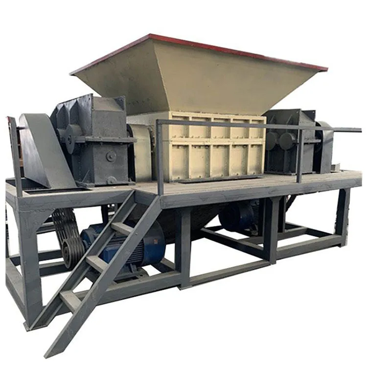 Industrial waste dual-shaft shredder aluminum alloy aluminum template ...