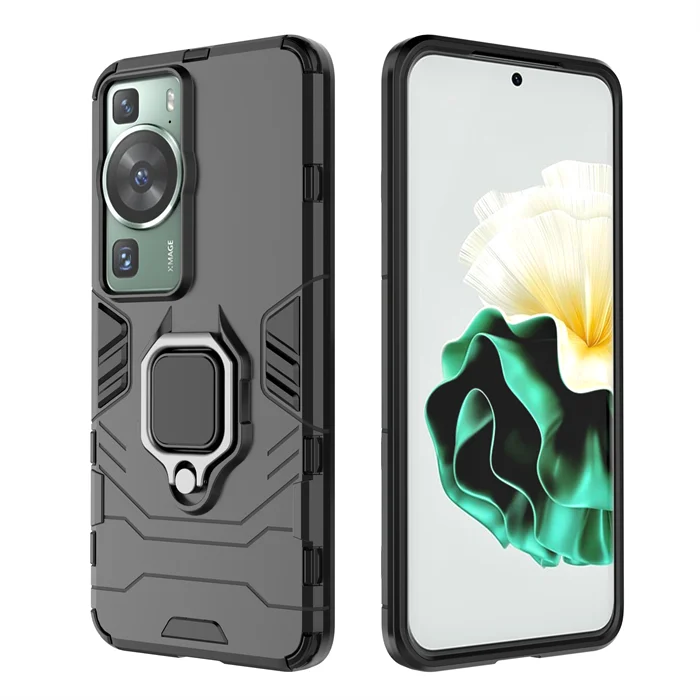 Rugged Shockproof Phone Case ART Magnetic Ring Holder Kickstand Armor ...
