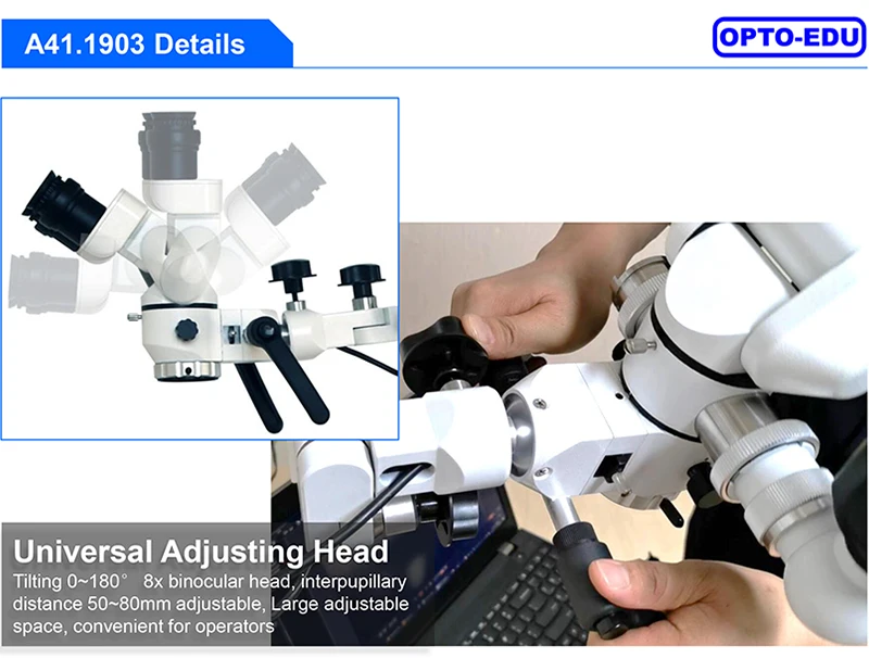 OPTO-EDU A41.1903 Surgical Operating Microscope for Medical Dental Lab