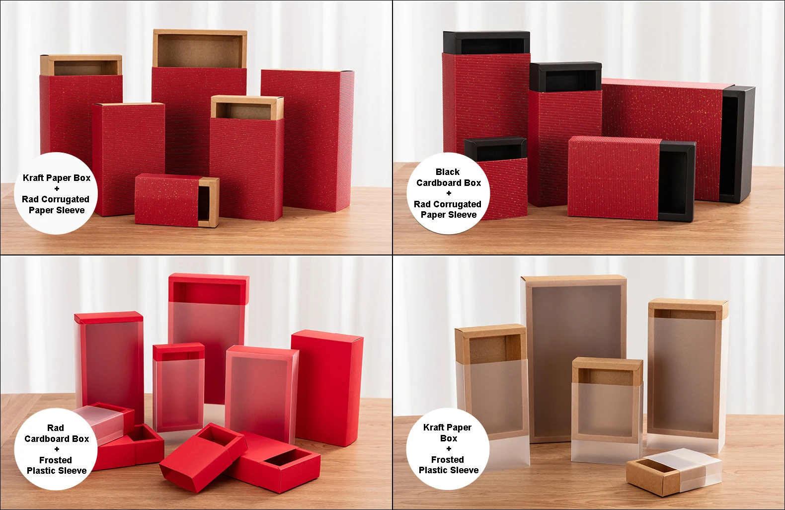 ECO Kraft Paper Drawer Packaging Box with Custom Printing