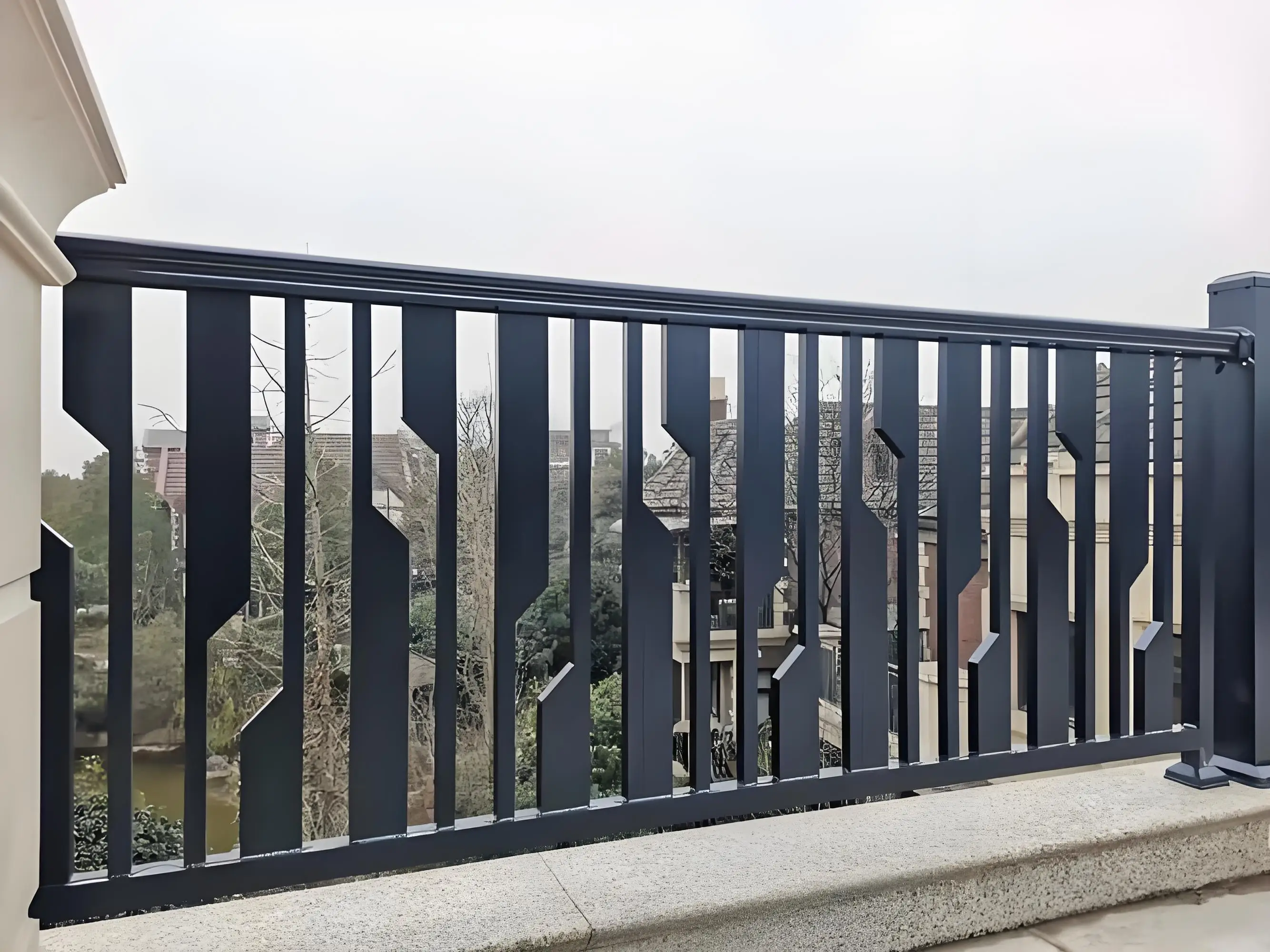 Privacy Fence Slat Horizontal Aluminum Slat Fence for House Wall ...