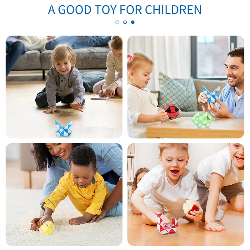 24 Block Fidget Magic Snake Cube - Educational Fun for Kids